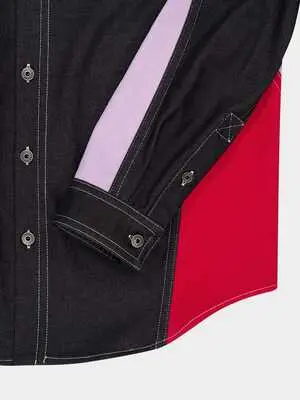 Off-White Block Denim Button-up Overshirt