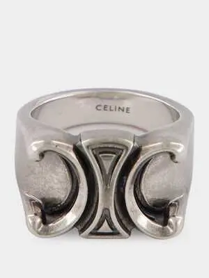 Celine Chunky Triomphe Ring - Silver