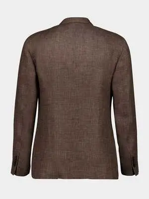 Boglioli Checked Linen Blazer