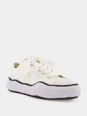 Mihara Yasuhiro Peterson Og Sole Canvas Low-top Sneakers - White