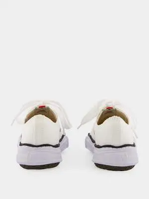 Mihara Yasuhiro Peterson Og Sole Canvas Low-top Sneakers - White