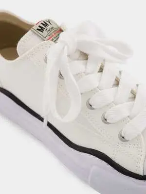 Mihara Yasuhiro Peterson Og Sole Canvas Low-top Sneakers - White