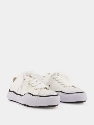 Mihara Yasuhiro Peterson Og Sole Canvas Low-top Sneakers - White