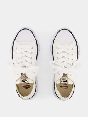 Mihara Yasuhiro Peterson Og Sole Canvas Low-top Sneakers - White