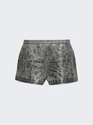 Alexander Wang Mid-rise Leather Mini Shorts