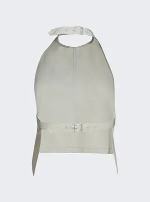 Wardrobe.NYC Clean Backless Halter Top - Grey
