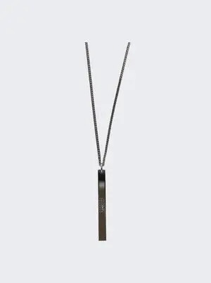 MAISON MARGIELA Minimal Polished Palladio Necklace - Silver