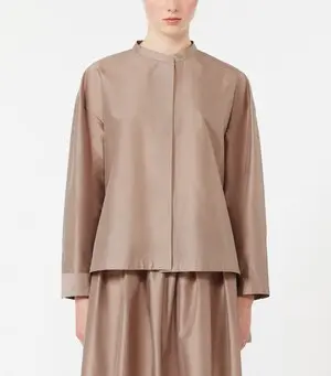 Max Mara Satin Oversized Shirt - Pink