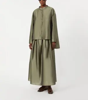 Max Mara Satin Oversized Shirt
