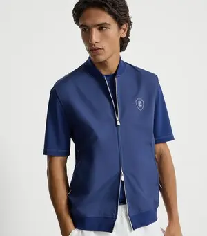 Brunello Cucinelli Technical Crest Gilet - Blue