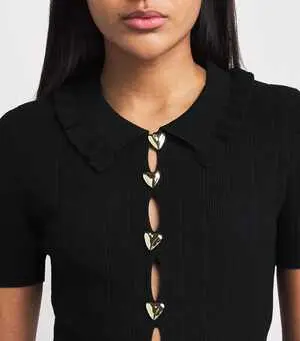 Claudie Pierlot Knitted Peplum Sweater