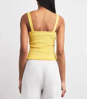 Claudie Pierlot Knitted Pointelle Tank Top