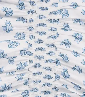 Maje Floral Print Mini Dress - Blue