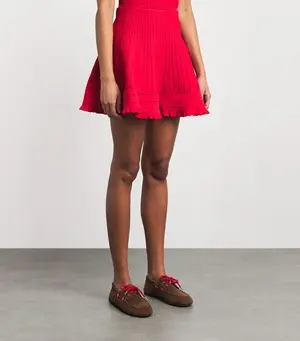 Maje Knitted Skater Mini Skirt