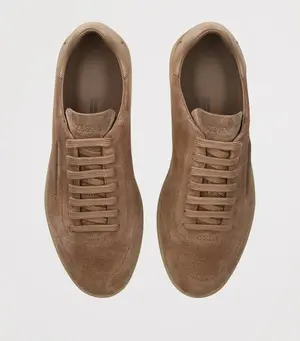 Zegna Suede 232 Sneakers - Brown