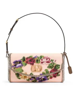 Valentino Garavani Small Devain Shoulder Bag - Pink