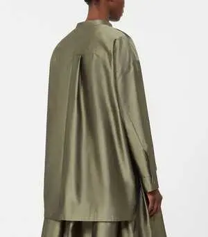 Max Mara Satin Oversized Shirt