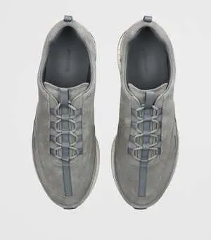 John Lobb Suede Stream Elastic Sneakers