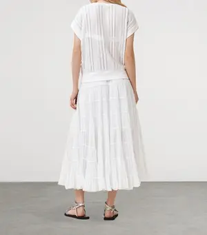 ALLSAINTS Eva Tiered Midi Skirt