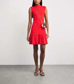 Claudie Pierlot Knitted High-neck Mini Dress
