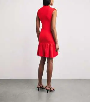 Claudie Pierlot Knitted High-neck Mini Dress