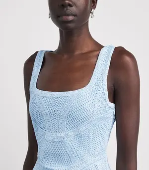 Maje Crochet Mini Dress