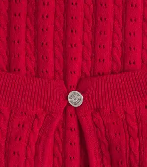 Maje Cotton-blend Cable Knit Sweater