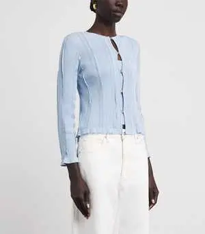 Maje Pointelle Cardigan