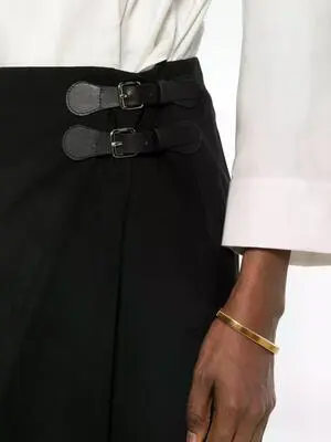 CURIEL Buckle-detailed Midi Dress