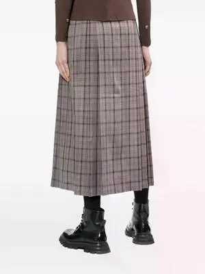THE RAGGED PRIEST Artifact Check-pattern Midi Skirt