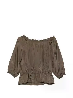 Aspesi Ruffled Button Blouse
