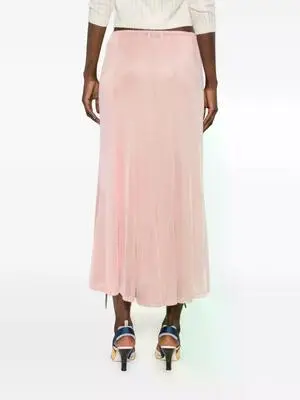 Moschino Floral-appliqué Midi Skirt - Pink
