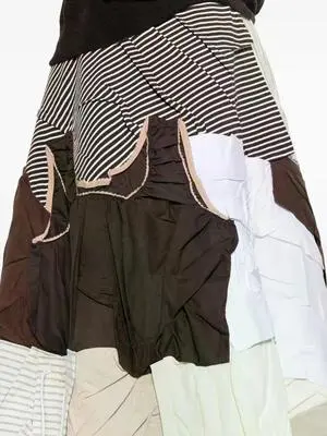 Moschino Patchwork Midi Skirt - Neutrals