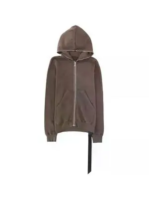 Rick Owens Zipped Hoodie - Brown