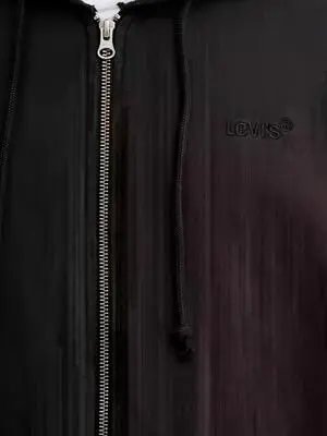 LEVI'S Logo Zip-up Hoodie - Black