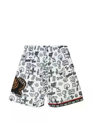 Mitchell & Ness Nba Vancouver Grizzlies 1998 Doodle Swingman Shorts - White