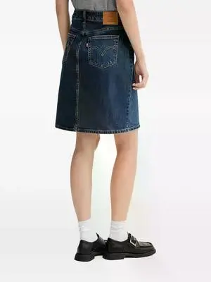 LEVI'S Denim Midi Skirt With Front Slit