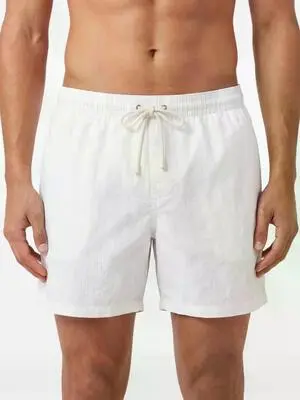Canali Patterned Swim Shorts - Neutrals