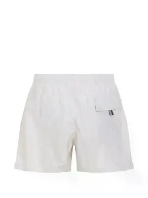 Canali Patterned Swim Shorts - Neutrals