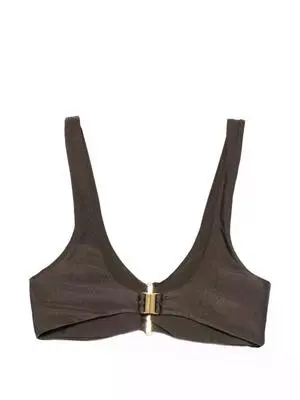 Simkhai Leaf Detail Bikini - Brown