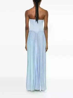 Simkhai Adalys Pleated Maxi Dress - Blue