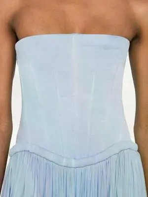 Simkhai Adalys Pleated Maxi Dress - Blue