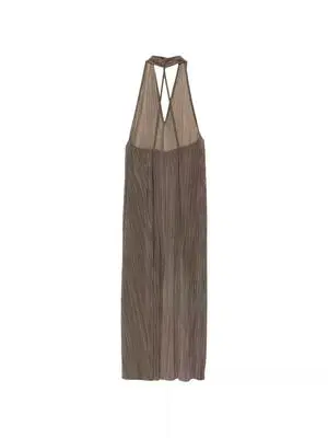 SAMSOE SAMSOE Sacille Pleated Halterneck Maxi Dress