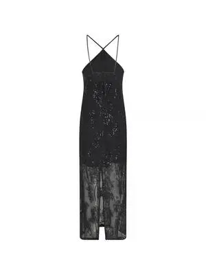 ISABELLE BLANCHE Sequin-embellished Midi Dress