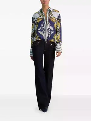 Alice + Olivia Lane Baroque-print Shirt