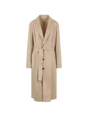 META CAMPANIA COLLECTIVE Belt-fastening Coat - Neutrals
