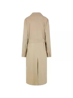 META CAMPANIA COLLECTIVE Belt-fastening Coat - Neutrals