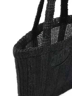 Pinko Love Birds-embroidered Tote Bag