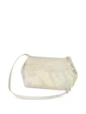 Brunello Cucinelli Linen And Cotton Knit Pouch Bag - Neutrals