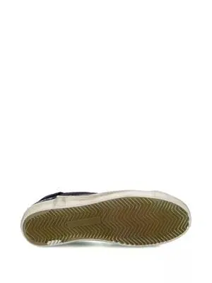 Philippe Model Prsx Distressed Leather Low-top Sneakers - Blue